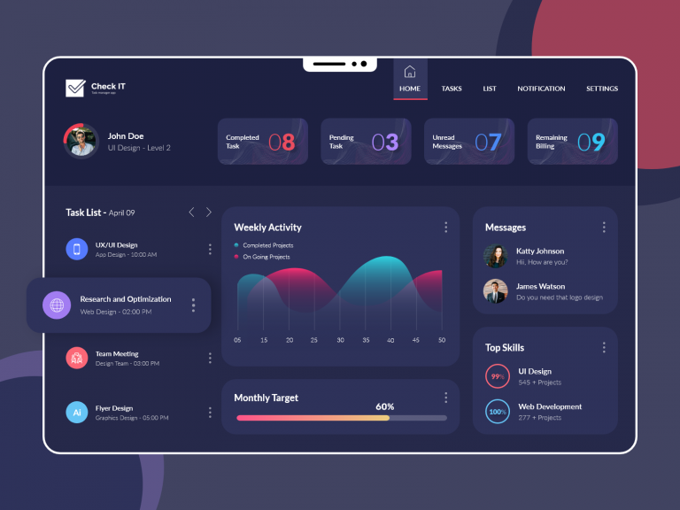 8 Tips for Dark Theme Design To Dashboard Development